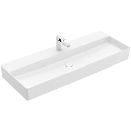 Villeroy & Boch Villeroy & Boch Memento 2.0 Waschtisch 4A22C2RW 120 x 47 cm, Stone White C-plus, mit Hahnloch, ohne &Uuml;berlauf