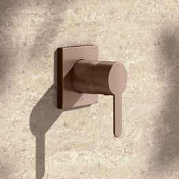 KEUCO IXMO Fertigmontageset 59551290302 Unterputz-Einhebelmischer, eckig, rotgold geb&uuml;rstet
