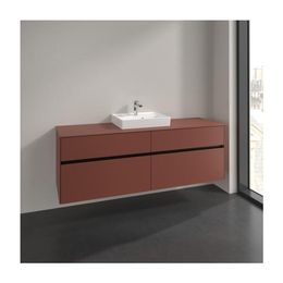 Villeroy & Boch Villeroy und Boch Collaro Waschtischunterschrank C07700AH 160x54,8x50cm, Waschtisch mittig, wine red