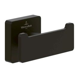 Villeroy & Boch Villeroy und Boch Elements Striking Doppel-Handtuchhaken TVA152012000K5 matt black, 80x44x45mm