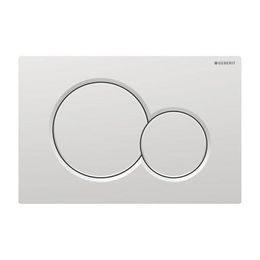 Geberit Sigma 01 Round Bet&auml;tigungsplatte 115770JQ5 mattchrom lackiert, f&uuml;r 2-Mengen-Sp&uuml;lung, Kunststoff