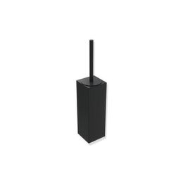 HEWI System 900 Q WC-B&uuml;rstengarnitur 900Q20.00260DC pulverbeschichtet schwarz tiefmatt, Edelstahl, 90x438x100mm