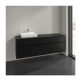 Villeroy & Boch Villeroy und Boch Collaro Waschtischunterschrank C07800VL 160x54,8x50cm, Waschtisch links, volcano black