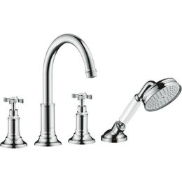 Hansgrohe Wannenrandarmatur Axor Montreux 16546000 4 Loch Armatur, chrom
