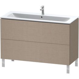 Duravit L-Cube Waschtisch-Unterschrank LC662807575 122 x 48,1 cm, leinen, 2 Ausz&uuml;ge, stehend