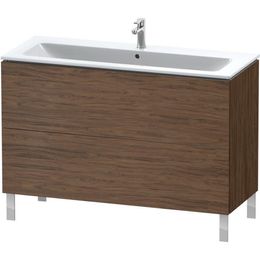 Duravit L-Cube Waschtisch-Unterschrank LC662802121 122 x 48,1 cm, nussbaum dunkel, 2 Ausz&uuml;ge, stehend