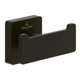 Villeroy & Boch Villeroy und Boch Elements Striking Doppel-Handtuchhaken TVA152012000K5 matt black, 80x44x45mm