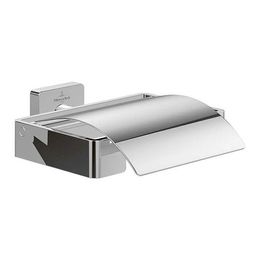 Villeroy & Boch Villeroy und Boch Elements Striking Toilettenpapierhalter TVA15201300061 131x45x115mm, mit Deckel, chrom