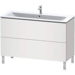 Duravit L-Cube Waschtisch-Unterschrank LC662801818 122 x 48,1 cm, wei&szlig; matt, 2 Ausz&uuml;ge, stehend