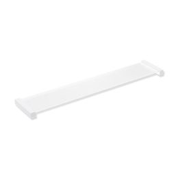 HEWI System 900 Q Ablage 900Q03.00760DX pulverbeschichtet wei&szlig; tiefmatt, mit Glasplatte, 616x20x122mm