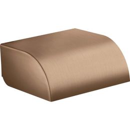 Hansgrohe Axor Papierrollenhalter 42858310 146x142mm, mit Deckel, Wandmontage, brushed red gold