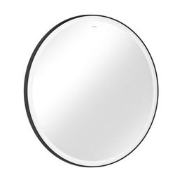 Hansgrohe Xarita Lite Q Spiegel 54967670 mit runder LED-Beleuchtung, mattschwarz, B 900 x H 900 x T 30 mm, 26 W