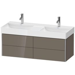 Duravit XSquare Waschtisch-Unterschrank XS416408989 118,4x39,7x46cm, 4 Schubk&auml;sten, Flannel Grey hochglanz