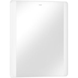 Hansgrohe Xarita Lite Q Spiegel 54962700 mit seitlicher LED-Beleuchtung, mattwei&szlig;, B 600 x H 700 x T 30 mm, 14 W