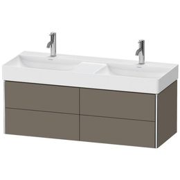 Duravit XSquare Waschtisch-Unterschrank XS416409090 118,4x39,7x46cm, 4 Schubk&auml;sten, Flannel Grey seidenmatt