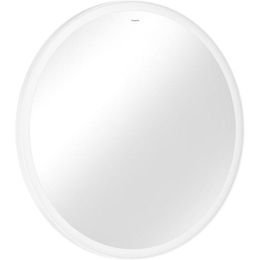 Hansgrohe Xarita Lite Q Spiegel 54967700 mit runder LED-Beleuchtung, mattwei&szlig;, B 900 x H 900 x T 30 mm, 26 W