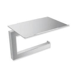 HEWI System 900 Q WC-Papierhalter 900Q21.00240 chrom, aus Edelstahl, mit Deckel 140x106x100mm
