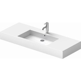 Duravit M&ouml;belwaschtisch Vero 125 x 49 cm, weiss, 1 Hahnloch, f&uuml;r Metallkonsole