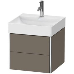 Duravit XSquare Waschtisch-Unterschrank XS416009090 48,4x39,7x46cm, 2 Schubk&auml;sten, Flannel Grey seidenmatt