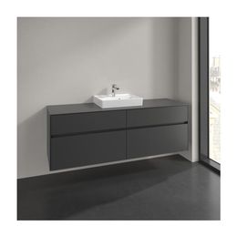 Villeroy & Boch Villeroy und Boch Collaro Waschtischunterschrank C07700VR 160x54,8x50cm, Waschtisch mittig, graphite