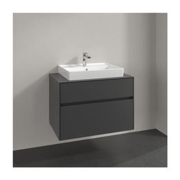 Villeroy & Boch Villeroy und Boch Collaro Waschtischunterschrank C08000VR 80x54,8x50cm, Waschtisch mittig, graphite