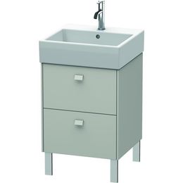 Duravit Brioso Waschtischunterbau BR443200707 484x459mm, Betongrau Matt, 2 Ausz&uuml;ge