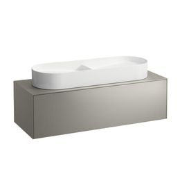 Laufen Sonar Schubladenelement/Sideboard H4054710340421 117,5x34x45,5cm, Ausschnitt Mitte, Doppelwaschtisch, Titan