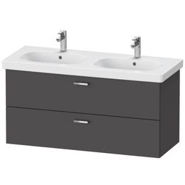 Duravit XBase Waschtisch-Unterschrank XB619404949 115x56x45,8cm, graphit matt, 2 Schubk&auml;sten