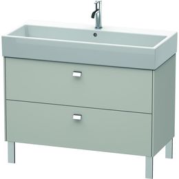 Duravit Brioso Waschtischunterbau BR443601007 984x459mm, Betongrau Matt, 2 Ausz&uuml;ge, Griff Chrom