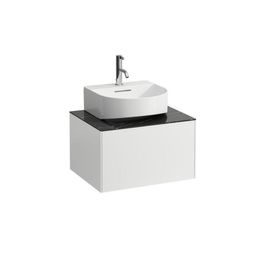 Laufen Sonar Schubladenelement H4054310341431 57,5x34x45,5cm, 1 Schublade, Wei&szlig; matt/Nero Marquina
