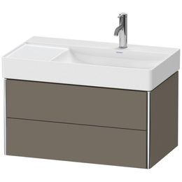 Duravit XSquare Waschtisch-Unterschrank XS416909090 78,4x39,7x46cm, 2 Schubk&auml;sten, Flannel Grey seidenmatt