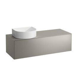 Laufen Sonar Schubladenelement/Sideboard H4054220340421 117,5x34x45,5cm, Ausschnitt links, Titan
