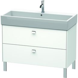 Duravit Brioso Waschtischunterbau BR443601018 984x459mm, Wei&szlig; Matt, 2 Ausz&uuml;ge, Griff Chrom