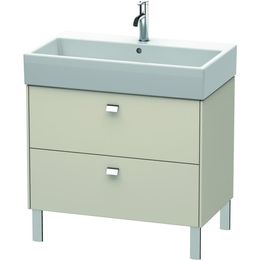 Duravit Brioso Waschtischunterbau BR443501091 784x459mm, Taupe, 2 Ausz&uuml;ge, Griff Chrom