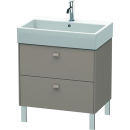 Duravit Brioso Waschtischunterbau BR443404343 684x459mm, Basalt Matt, 2 Ausz&uuml;ge
