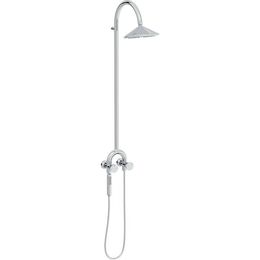 Vitra Liquid Duschsystem A47219 AP, mit Thermostatarmatur und Handbrause, chrom