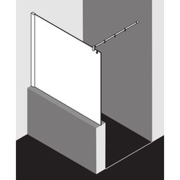 Kermi Pasa XP Seitenwand PXTWF075181AK 75x185cm, silber mattglanz, ESG klar, mit 90Grad Stabilisierung