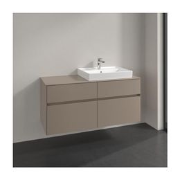 Villeroy & Boch Villeroy und Boch Collaro Waschtischunterschrank C08600VM 140x54,8x50cm, Waschtisch rechts, taupe