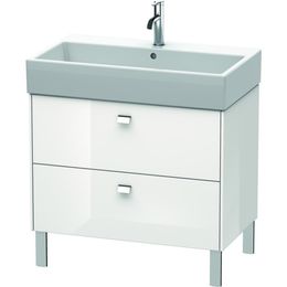 Duravit Brioso Waschtischunterbau BR443501022 784x459mm, Wei&szlig; Hochglanz, 2 Ausz&uuml;ge, Griff Chrom