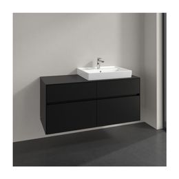 Villeroy & Boch Villeroy und Boch Collaro Waschtischunterschrank C08600VL 140x54,8x50cm, Waschtisch rechts, volcano black