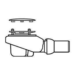 Villeroy & Boch Villeroy & Boch Ablauf TempoplexPlus 92250061 &Oslash; 90 mm, f&uuml;r Duschwanne, verchromt