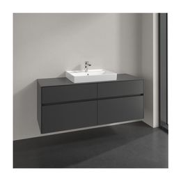 Villeroy & Boch Villeroy und Boch Collaro Waschtischunterschrank C08400VR 140x54,8x50cm, Waschtisch mittig, graphite