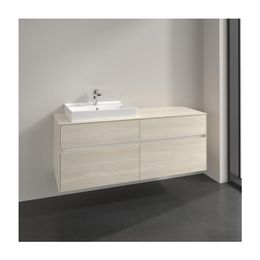 Villeroy & Boch Villeroy und Boch Collaro Waschtischunterschrank C085B0AA 140x54,8x50cm, Waschtisch links, LED-Beleuchtung 10,4W, white oak