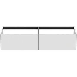 Ideal Standard Conca Waschtisch-Unterschrank T3984Y1 ohne Waschtisch-Platte, 2 Auszüge, 160x 50,5x36 cm, Weiß matt lackiert
