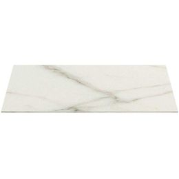 Ideal Standard Conca Keramik-Waschtisch-Platte T3969DH Ausladung 50,5cm, 60 x 50,5 x 0,6 cm, Mamor Calacatta