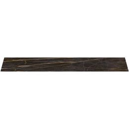 Ideal Standard Conca Keramik-Waschtisch-Platte T4202DG Ausladung 50,5cm, 160 x 50,5 x 0,6 cm, Mamor Noir Desir