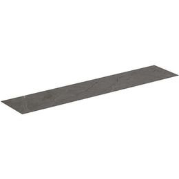 Ideal Standard Conca Keramik-Waschtisch-Platte T4343DI Ausladung 50,5cm, 240 x 50,5 x 0,6 cm, Pietra Grau