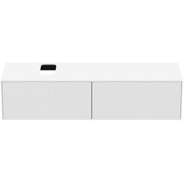 Ideal Standard Conca Waschtisch-Unterschrank T3983Y1 mit Ausschnitt, 2 Ausz&uuml;ge, 160x50,5x37 cm, Wei&szlig; matt lackiert