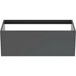 Ideal Standard Conca Waschtisch-Unterschrank T3988Y2 ohne Waschtisch-Platte, 1 Auszug, 100x50,5x36 cm, Anthrazit matt lackiert