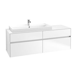 Villeroy & Boch Villeroy & Boch Collaro Waschtischunterschrank C02900MS 160x54,8x50cm, Waschtisch links, White Matt